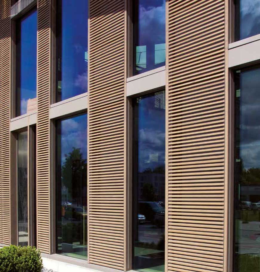 Continuous louvre system - RENSON LOUVERES Manufacturing