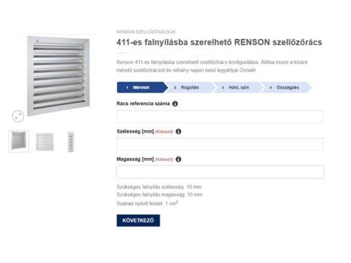 Ventilation grill selection easily RENSON louvres manufacturing